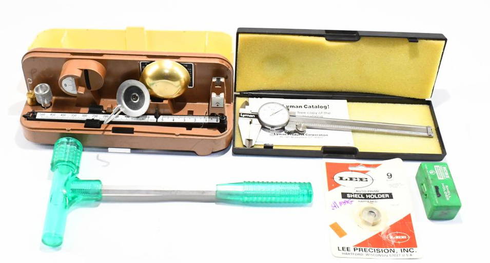 Lyman Reloading Scale, Lyman Caliper & Bullet