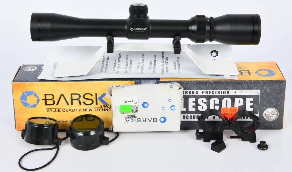 Barska Plinker 22 Rimfire 3-9x 32mm Rifle Scope Auction
