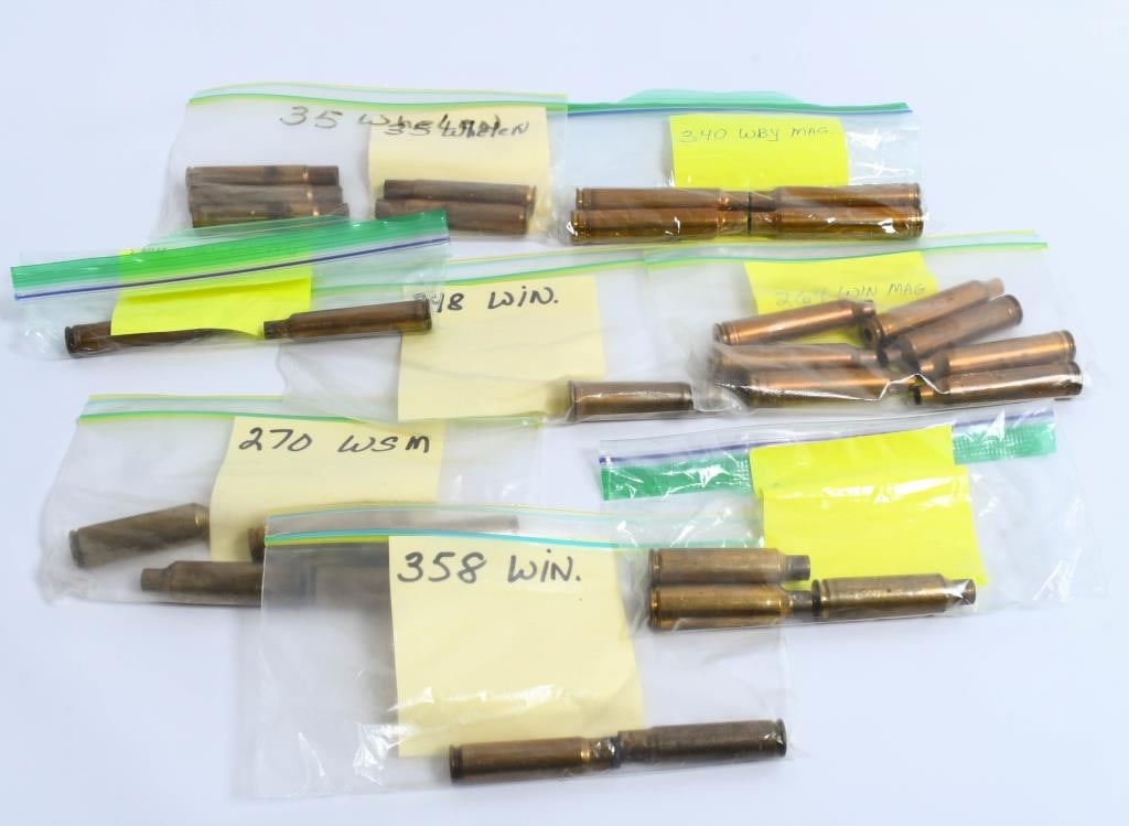 29 Count Of Empty Rifle Caliber Brass Casings