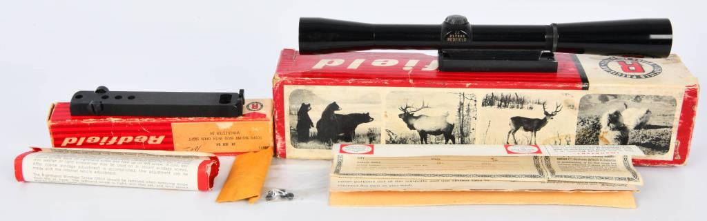 Vintage Redfield 2x Rifle Scope W/ Redfield Scope