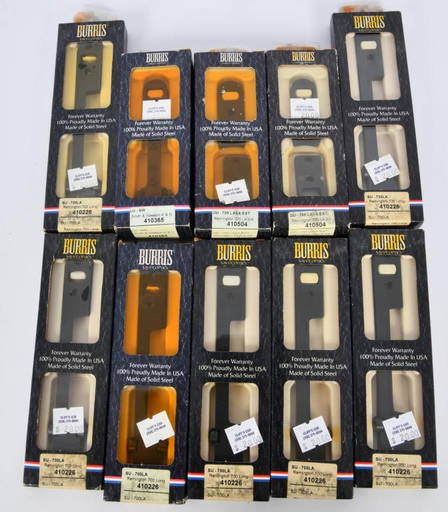 10 Sets Of Burris Scope Mount Bases In The Box