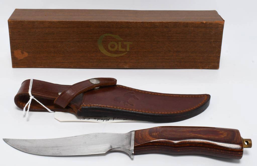 Colt Fixed Blade Knife By Sheffield England W/shea Auction