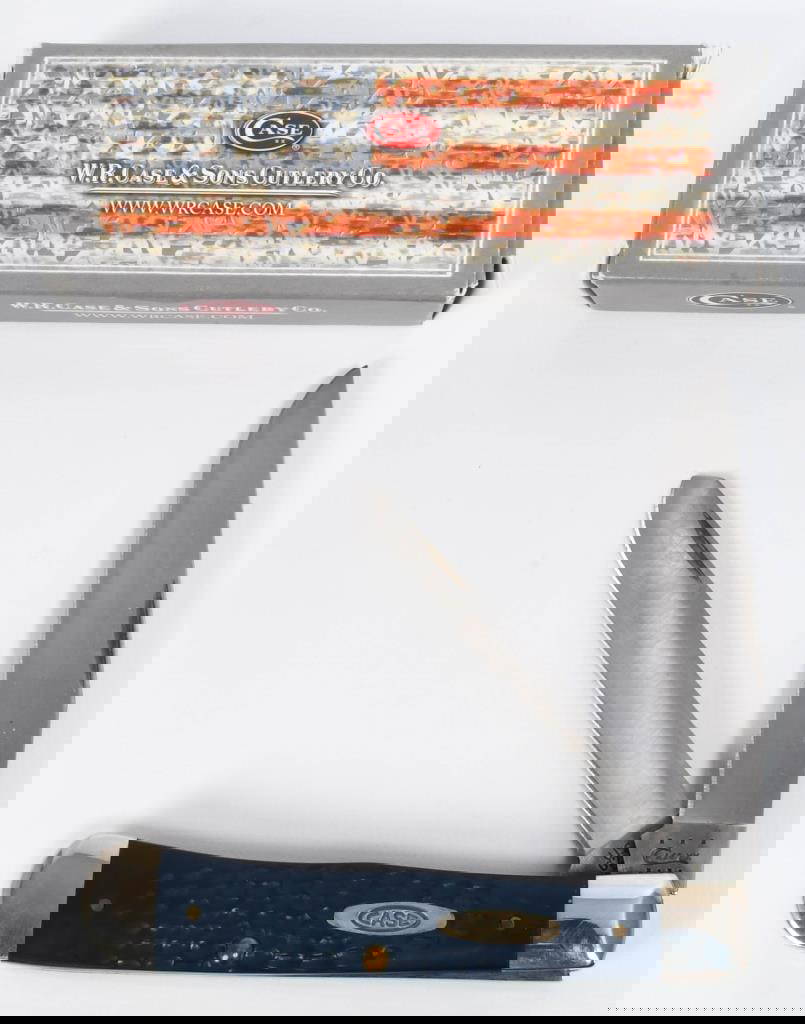 Case Xx Workman Trapper Folding Pocket Knife Blue Auction