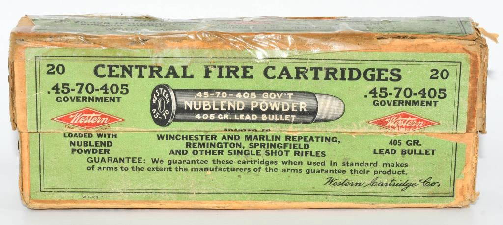 Collector Box Of Western .45 70 Govt Ammunition
