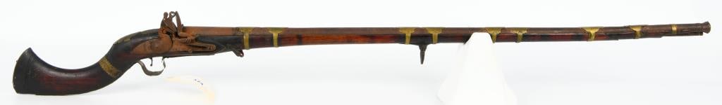 Antique Afghan Jezail Style Flintlock Camel Rifle Auction