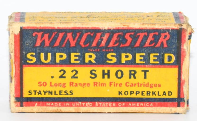 Collector Box Of Winchester .22 Short Ammunition