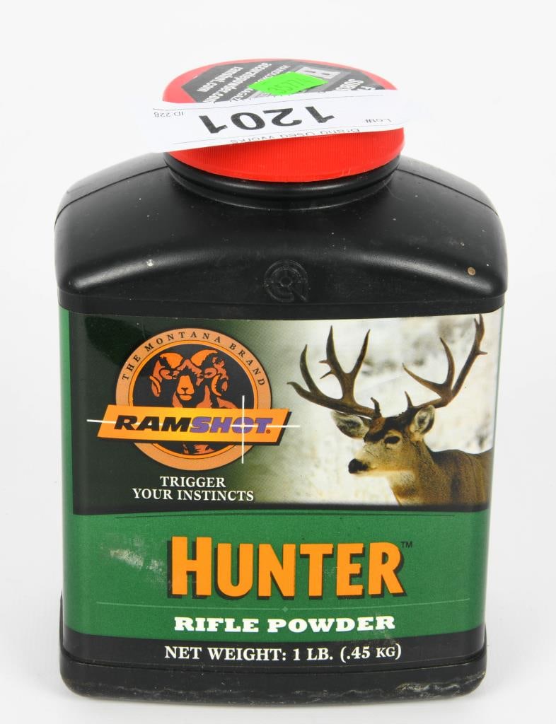 1 Lb Of Ramshot Hunter Rifle Powder - Apr 21, 2024 | Brand Used Works In Co