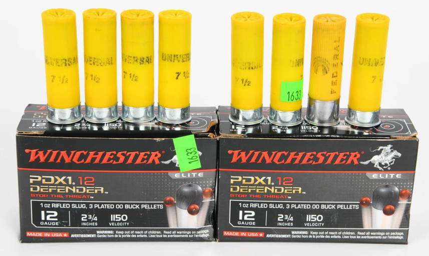 17 Rounds Of Winchester Pdx1 Defender Slugs 12 Ga