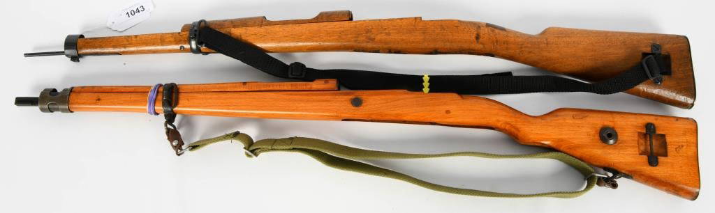 Lot Of Two Wood Military Rifle Stocks Auction