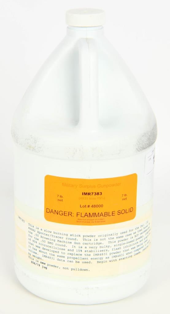 7 Lbs Of Military Surplus Imr 7383 Gun Powder Auction