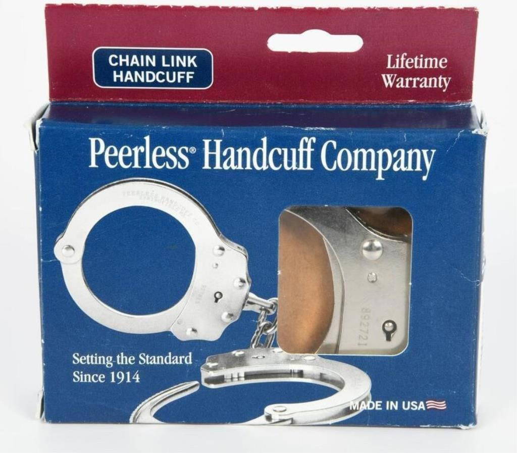 Peerless Chainlink Handcuff With Keys Auction