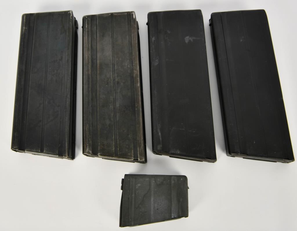 5 Fn Fal Metal Magazines 4 30 Rd & 1 5rd Auction