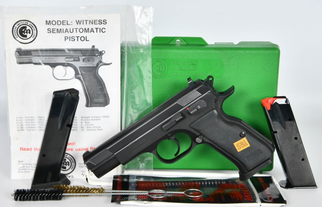 Eaa Witness Full Size Semi Auto Pistol 9mm - Jun 28, 2025 | Brand Used ...