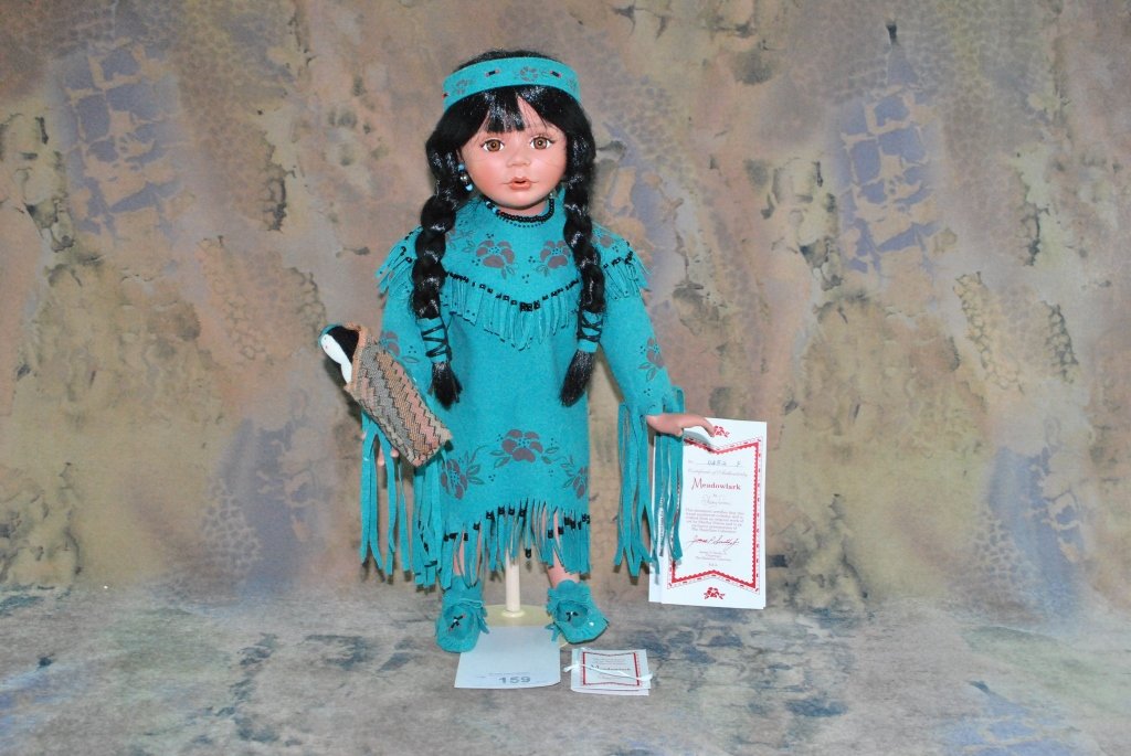 HAMILTON COLLECTION " MEADOWLARK" PORCELAIN DOLL