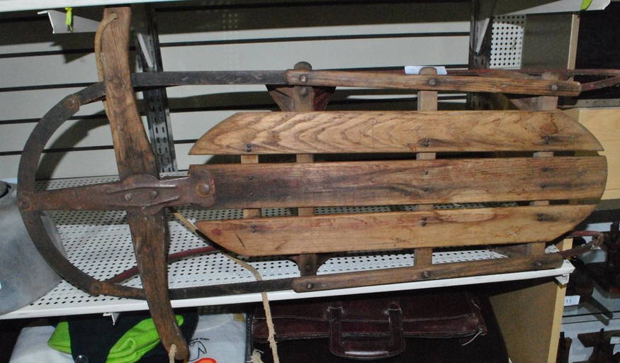 Antique American Acme Rocket Plane Sled