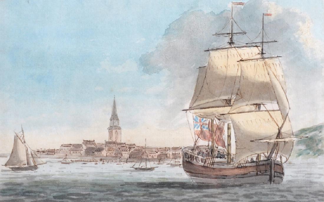 18th Century English School. 'British Merchant Vessel