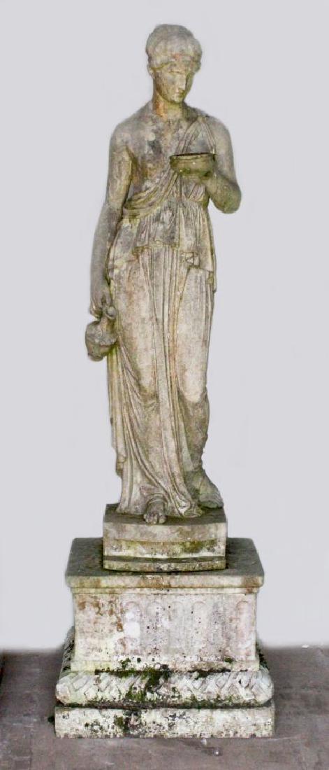 A GOOD LIFE SIZE STATUE OF HEBE, holding out a bowl, - Nov 09, 2017 ...
