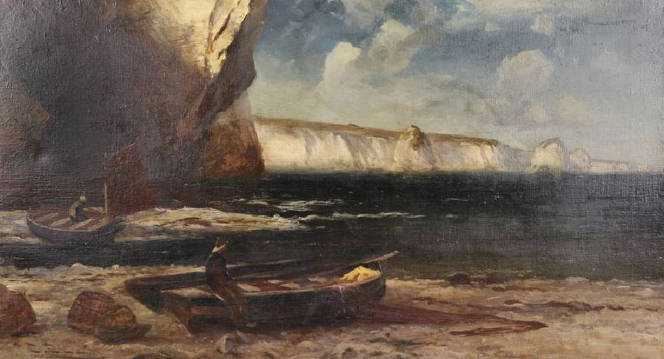 Edwin John Ellis (1841 1895) British. A Coastal Scene,