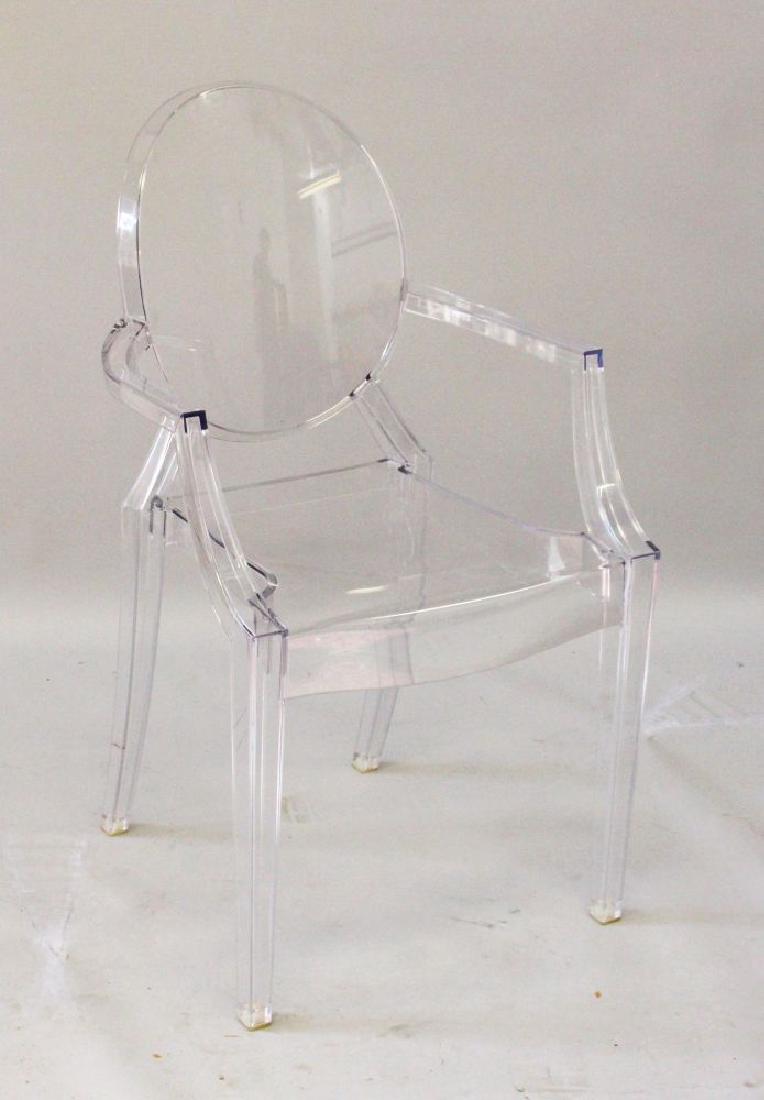 Starck, A Louis Ghost Perspex Chair, By Kartell.