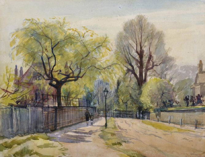 Francis Dodd (1874 1949) British. "eltham", With