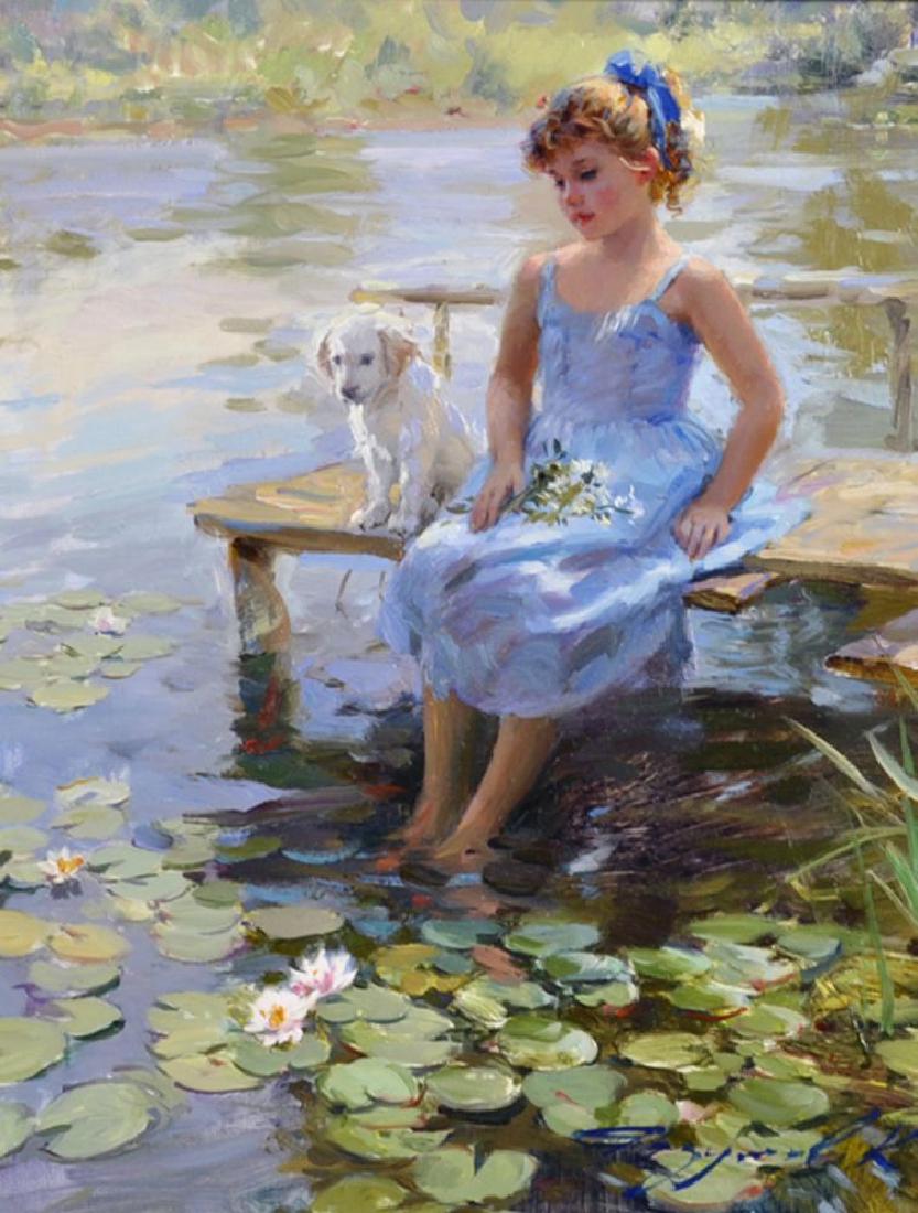Konstantin Razumov (b.1974) Russian. "The Waterlilies"