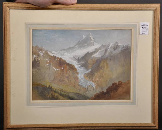 Richard Henry Wright (1857 1930) British. A Glacier,