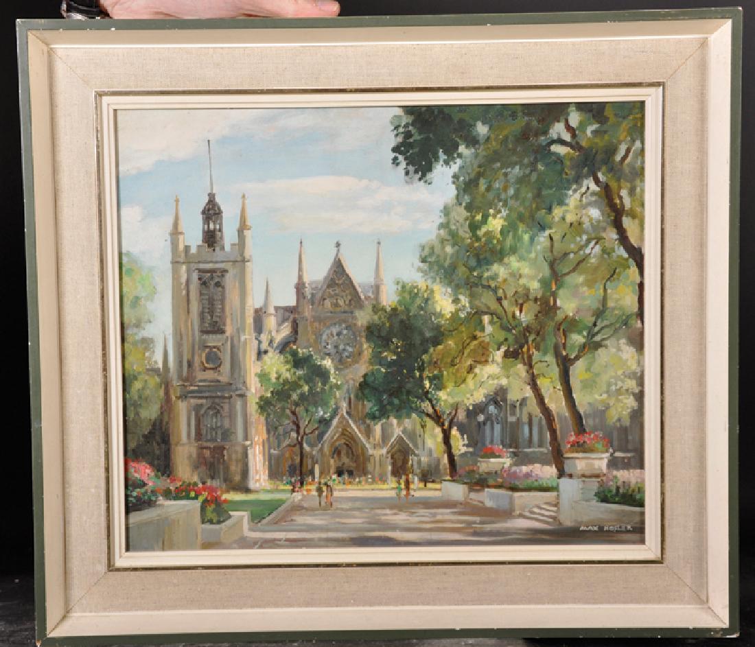 Max Hofler (1892-1963) British. "Westminster Abbey",