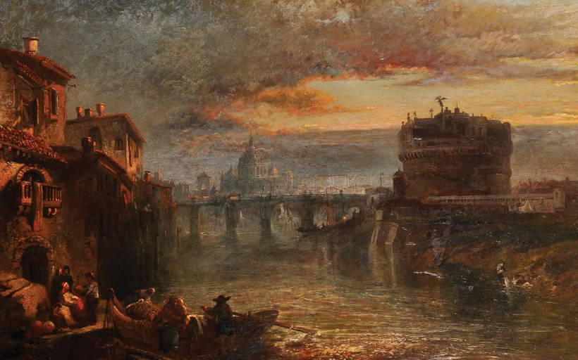 James Vivien De Fleury (1847 1902) British. A River