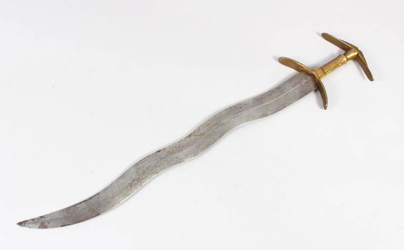 An 18th/ 19th Century South Indian Dagger With Wavy