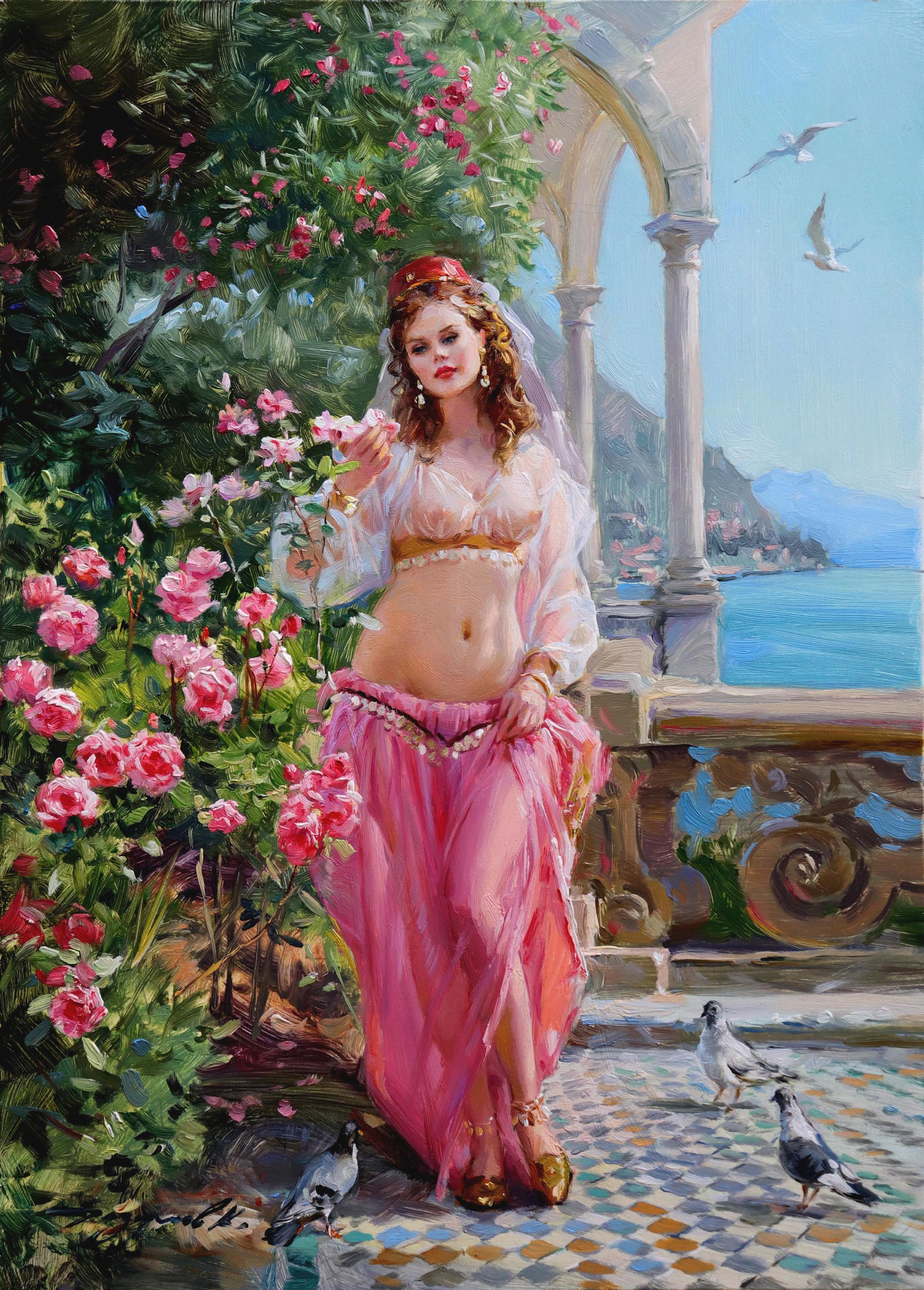 Konstantin Razumov (1974 ) Russian. On The Terrace