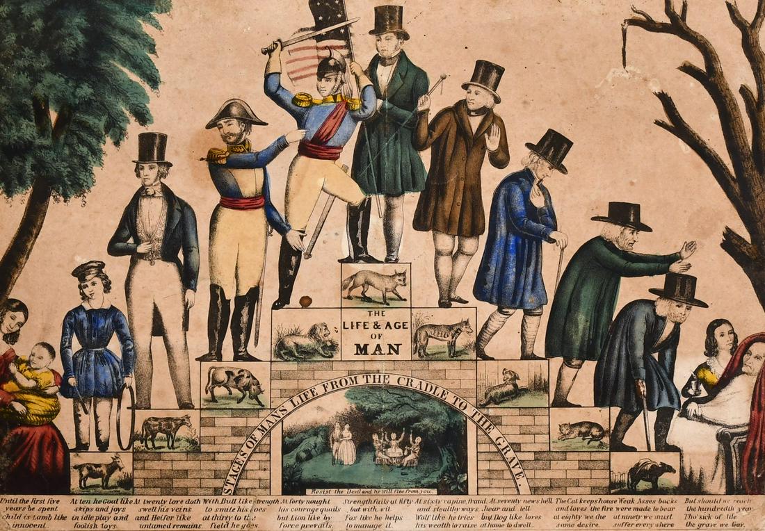 'stages Of Mans Life From The Cradle To The Grave',