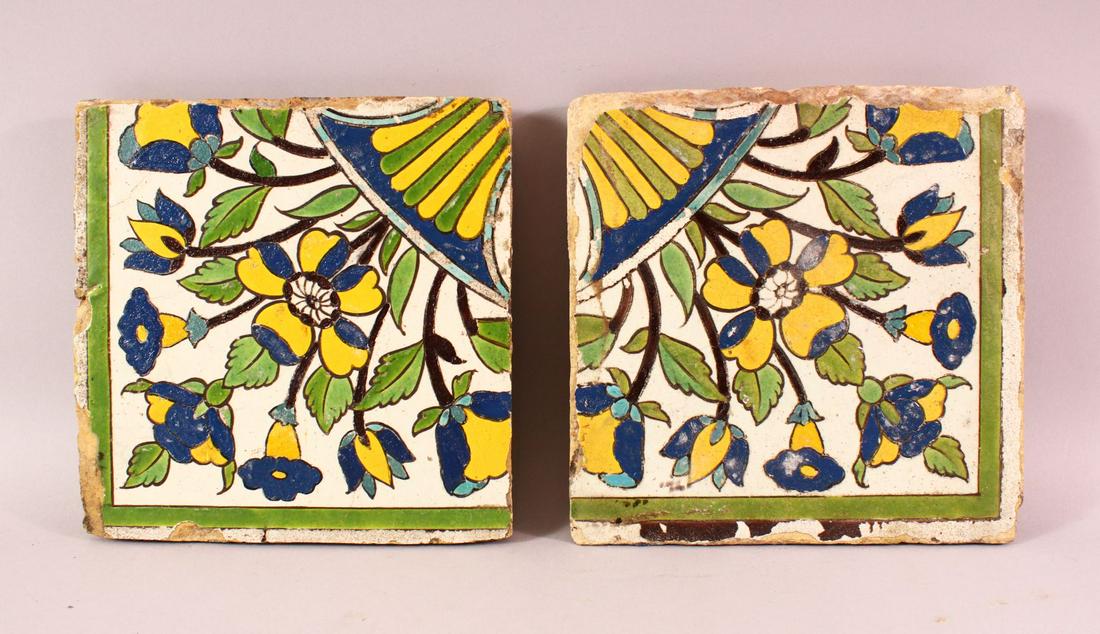A Pair Of 17th/18th Century Persian Safavid Pottery