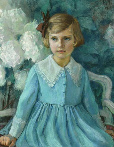 Frieda Menshausen Labriola (1861 1939) German, A Portrait Of A Young ...