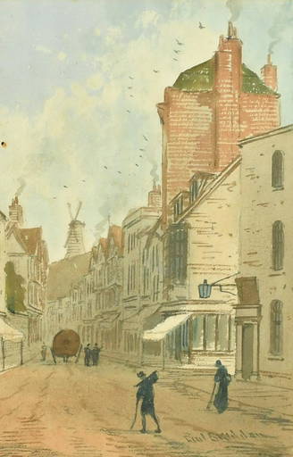 Paul Braddon (1864 1938) British, 'eastgate Street, Cloisterham ...