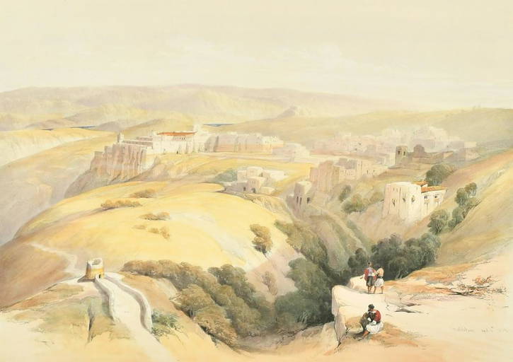 After David Roberts (1796 1864) British, 'bethlehem', Hand Coloured ...
