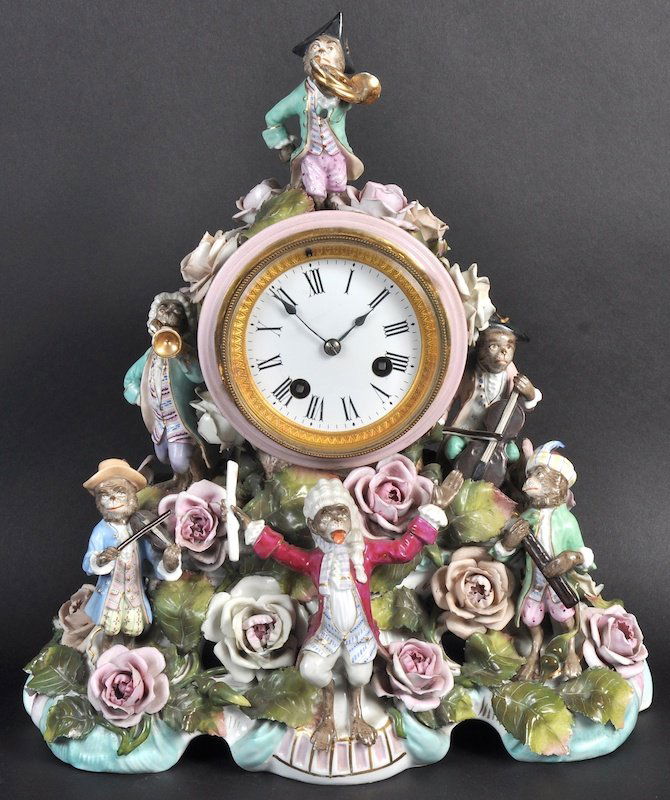 A GOOD 19TH CENTURY GERMAN PORCELAIN MANTLE CLOCK with - Apr 04, 2013 ...