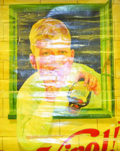 “virol” Advertising Poster, Oil On Canvas. 9ft 6ins X