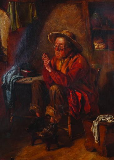 William Weekes (act.1856 1909) British. ‘the Bonnet’,