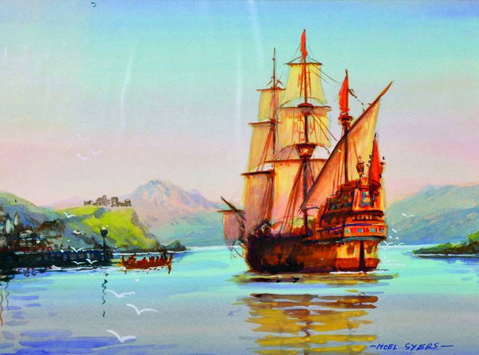 Noel Syers (20th Century) British. ‘the Golden