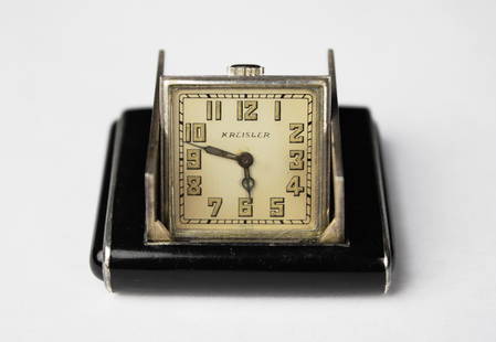 A Kreisler Art Deco Travel Clock/purse Watch