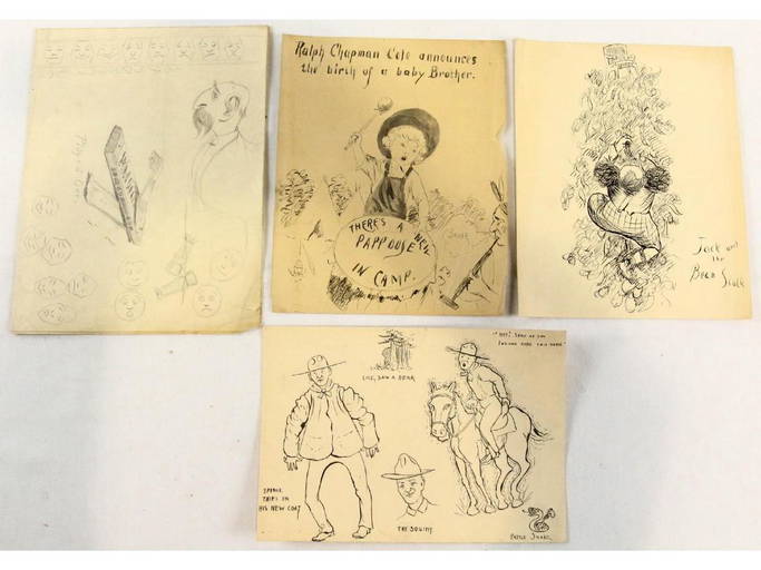 Ellis Prentice Cole (1862) 4 Drawings - Jan 20, 2018 | Donley Auctions ...