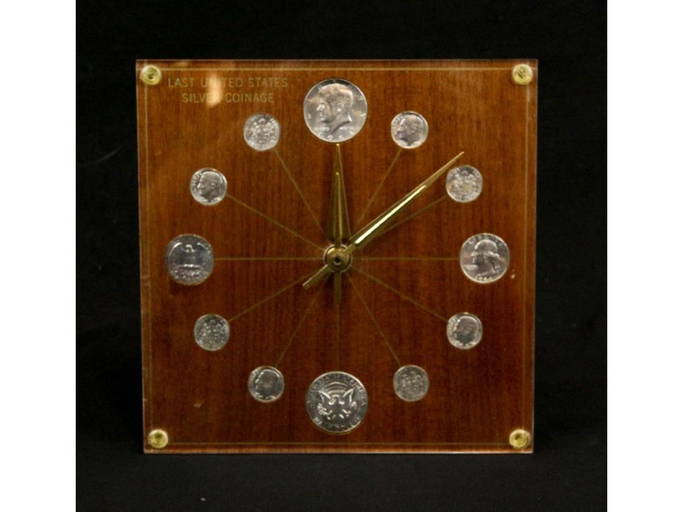 1964 Silver Coins Clock