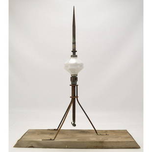 *(10) Vintage Lightning Rod Glass Balls