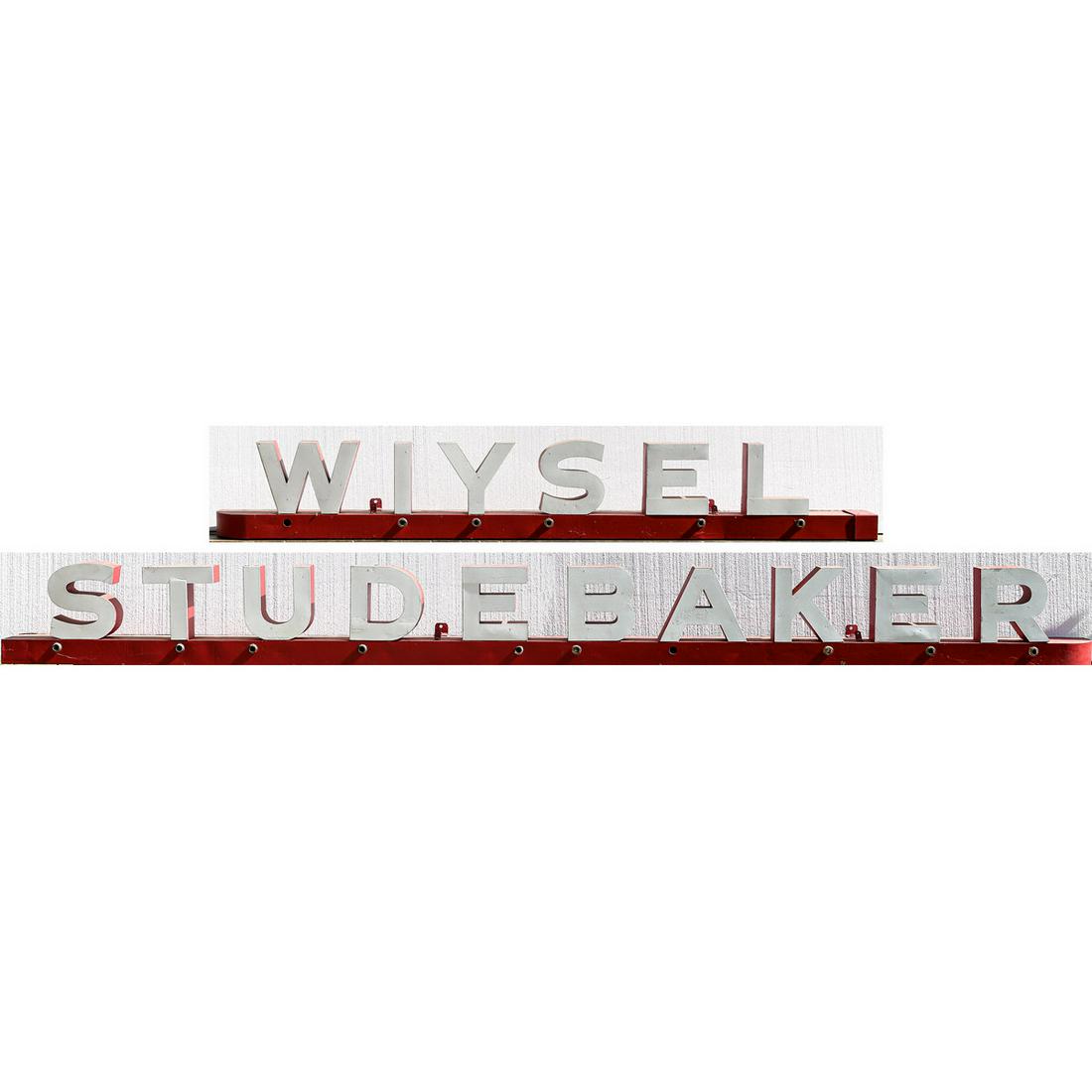 Automobilia Dealer "wiysel Studebaker" Neon Sign