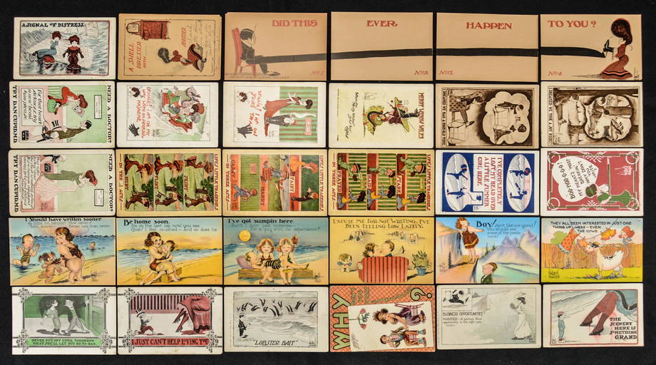 Lot Of 30 Walter Wellman Artist Signed Postcards