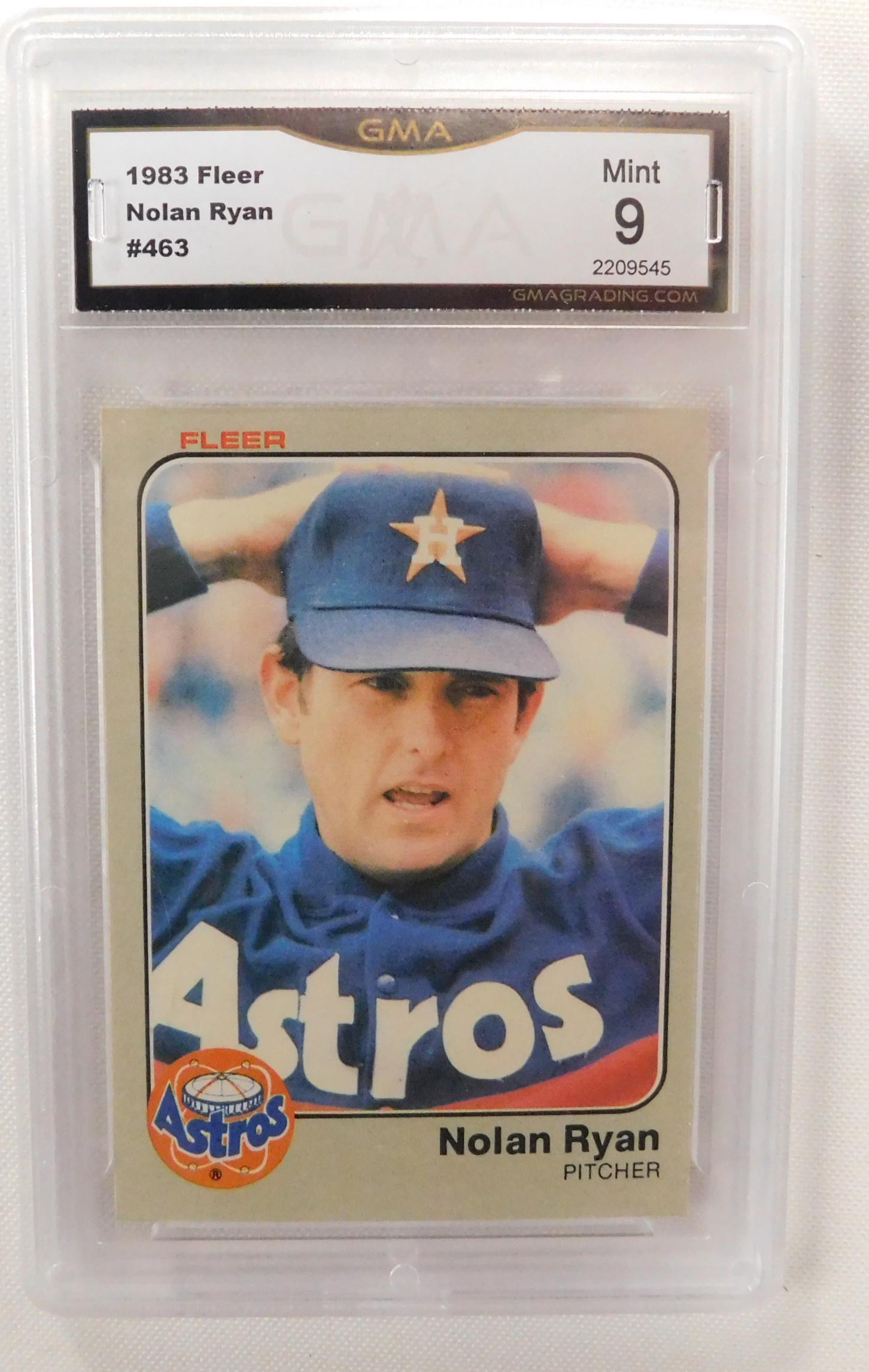 Gma Graded 1983 Fleer Nolan Ryan Baseball Card