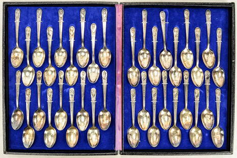 Silver Spoon Collection In Case