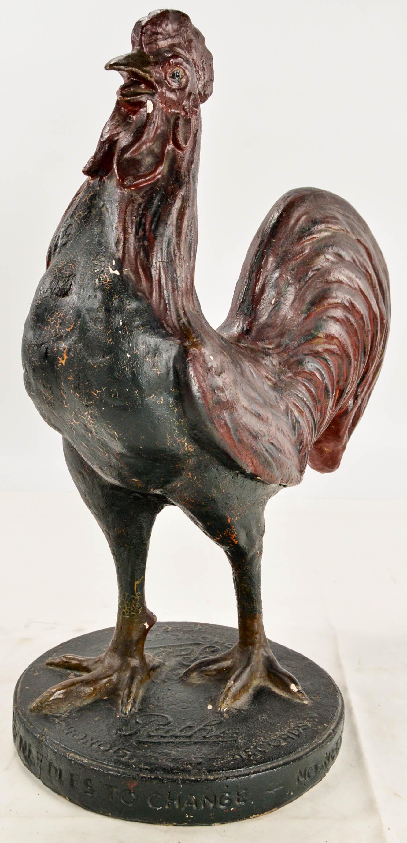 Pathe Phonograph Record Advertising Rooster