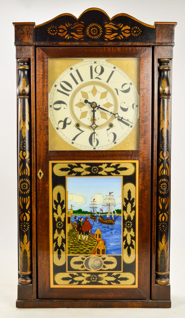 Antique Weight Driven Og Clock