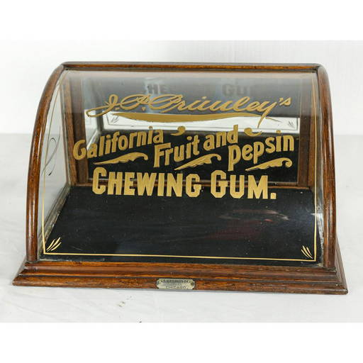 J.p. Primley's Chewing Gum Display Case